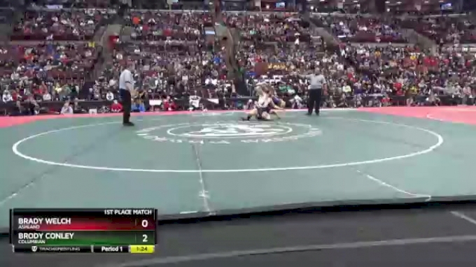 D2-175 lbs 1st Place Match - Brady Welch, Ashland vs Brody Conley ...