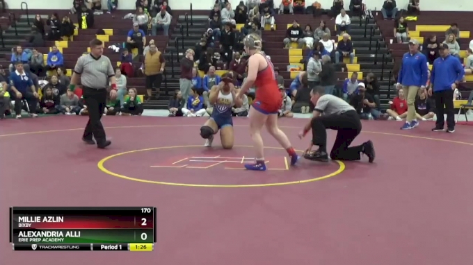 170 lbs 1st Place Match - Alexandria Alli, Erie Prep Academy vs Millie ...