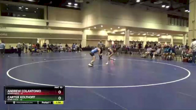 120 lbs Round 2 (8 Team) - Carter Kolthoff, Iowa Gold vs Andrew ...