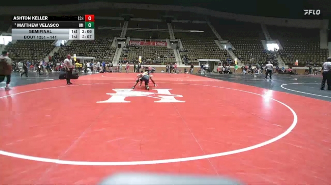 141 lbs Semifinal - Ashton Keller, Schreiner vs Matthew Velasco, Montevallo