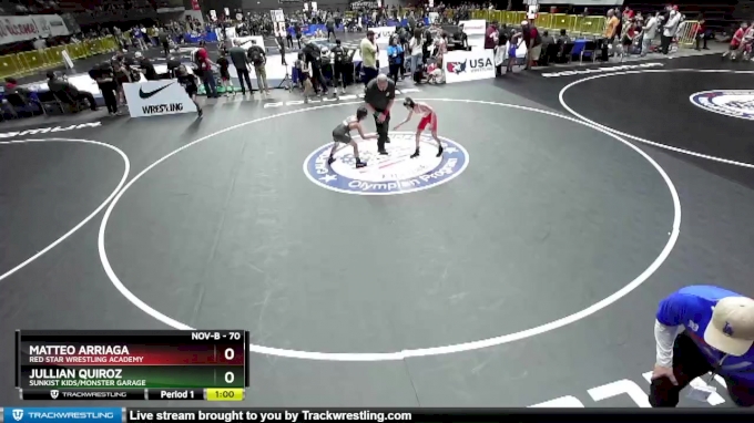 70 lbs Champ. Round 2 - Jullian Quiroz, Sunkist Kids/Monster Garage vs ...