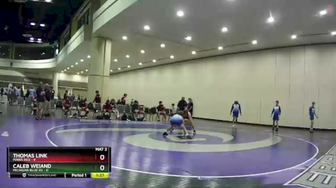 120 lbs Placement Matches (16 Team) - Caleb Weiand, Michigan Blue AS vs ...
