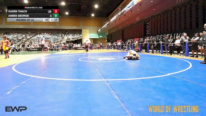 125 lbs Round Of 32 - Kasen Thach, Lab Academy Wrestling vs James ...