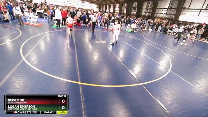 95 lbs Cons. Semi - Keiser Hill, Devils Wrestling vs Logan Emerson ...