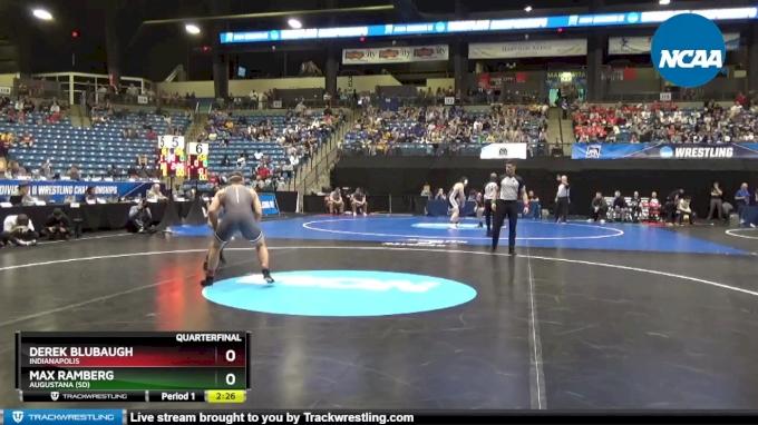 197 lbs Quarterfinal - Max Ramberg, Augustana (SD) vs Derek Blubaugh ...