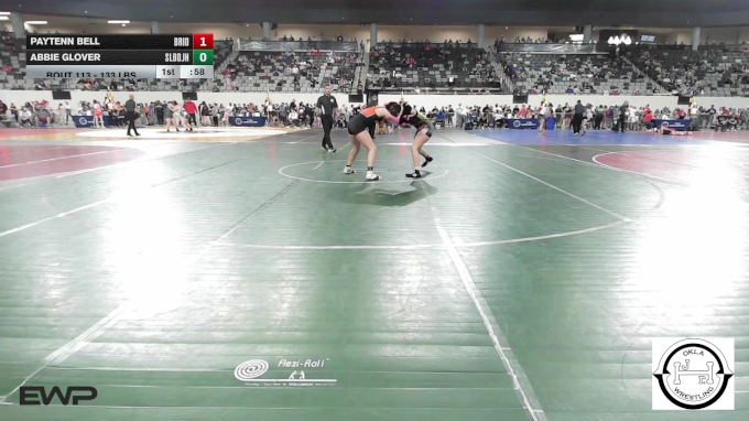 133 lbs Consi Of 16 #1 - Paytenn Bell, Bridge Creek Wrestling vs Abbie ...