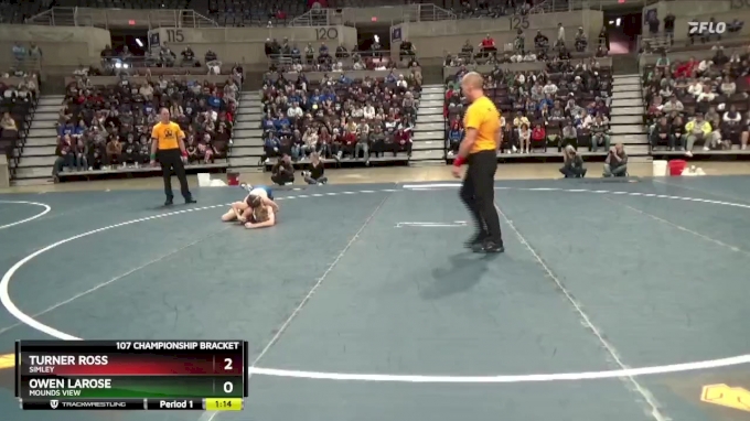 107 Championship Bracket 1st Place Match - Turner Ross, Simley vs Owen ...