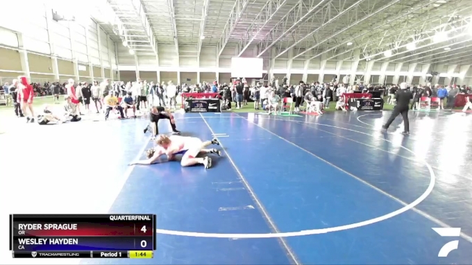 138 lbs Quarterfinal - Ryder Sprague, OR vs Wesley Hayden, CA