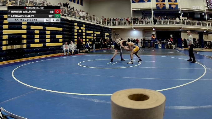 121 lbs Pigtails - Hunter Williams, Indiana vs Lashawn Haley, West Mifflin