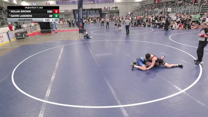 Junior Boys - 126 lbs Quarters - Nolan Brown, Big Game Wrestling Club ...
