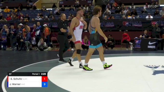 97 lbs Cons. Semi - Eric Schultz, Nebraska Wrestling Training Center vs ...