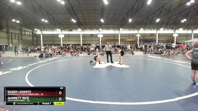 92 lbs Round 3 (4 Team) - Garrett Rice, Team Northwest vs Kasen Lehmitz ...