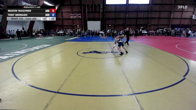 105A lbs Semifinal - Mason Wagoner, Journeymen/bethlehem vs Toby ...