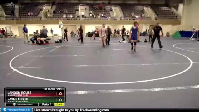 187 lbs 1st Place Match - Layne Meyer, Rochester Century vs Landon ...