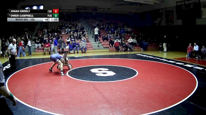 152 lbs 1st Place Match - Jonah Erdely, Frazier vs Owen Campbell, Plum Hs