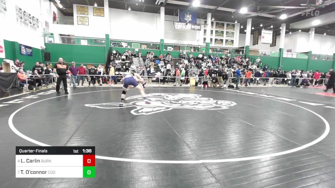 152 lbs Quarterfinal - Liam Carlin, Burnt Hills vs Tj O'connor ...