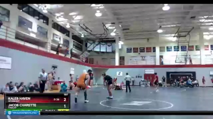 197 lbs Cons. Round 3 - Jacob Charette, Findlay vs Kaleb Haven, Newberry