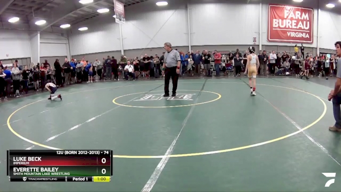 74 lbs Champ. Round 1 - Everette Bailey, Smith Mountain Lake Wrestling ...