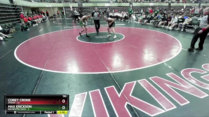 152 lbs Quarterfinals (8 Team) - Max Erickson, Rochester Mayo vs Corey ...