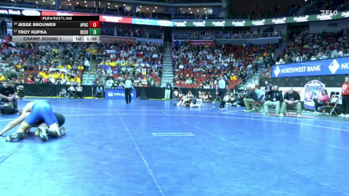 2A-215 lbs Champ. Round 1 - Troy Kupka, Benton Community vs Jesse ...