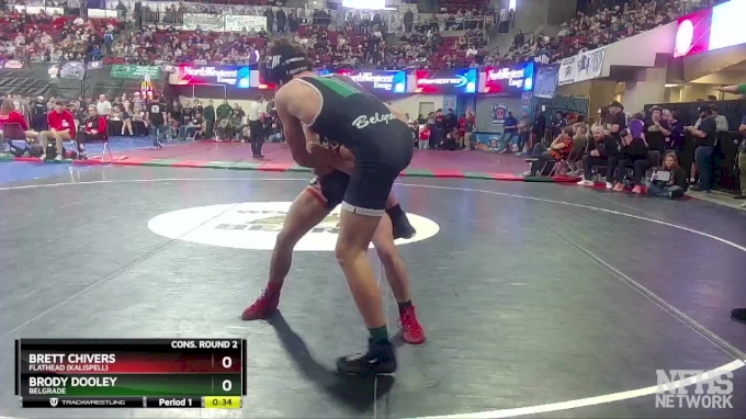 AA - 145 lbs Cons. Round 2 - Brett Chivers, Flathead (Kalispell) vs ...