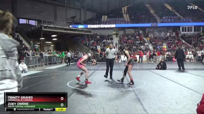 115 lbs Champ. Round 1 - Trinity Graves, Hoisington Jr Cardinal vs Zoey ...