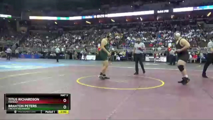 Champ. Round 1 - Braxton Peters, Lincoln Southwest vs Titus Richardson ...