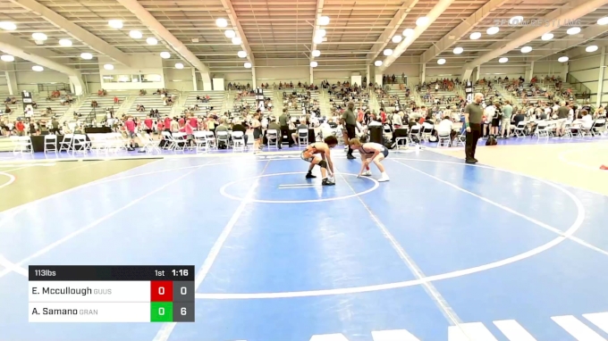 113 lbs Rr Rnd 2 - Ethan Mccullough, Ground Up Guyz vs Adrian Samano ...