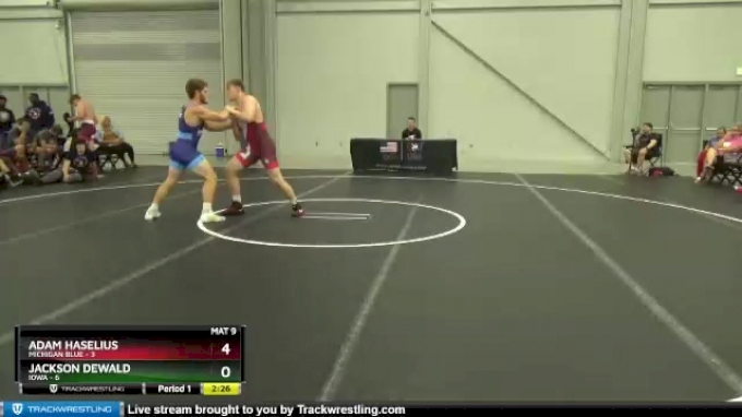 195 lbs Semis & 1st Wrestleback (8 Team) - Adam Haselius, Michigan Blue ...