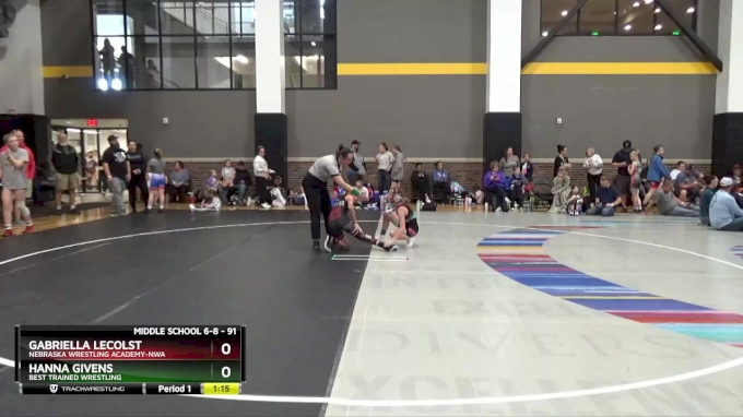 91 lbs Round 3 - Gabriella LeColst, Nebraska Wrestling Academy-NWA vs ...