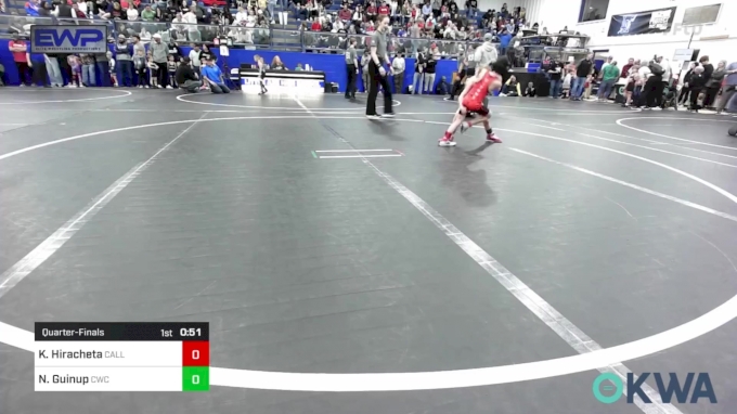 40 lbs Quarterfinal - Kyren Hiracheta, Carl Albert vs Norah Guinup ...