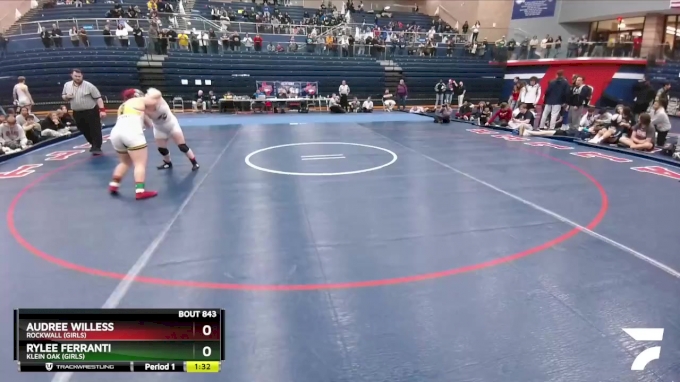 185 lbs 1st Place Match - Rylee Ferranti, Klein Oak (Girls) vs Audree ...