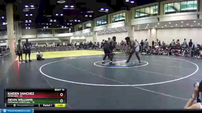 285 lbs Quarters & Wb (16 Team) - Kaiden Sanchez, NFWA Red vs Devin ...