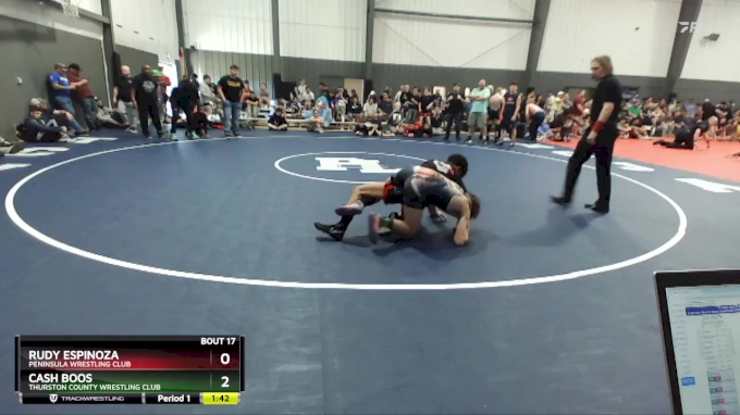 126 lbs Champ. Round 2 - Cash Boos, Thurston County Wrestling Club vs ...