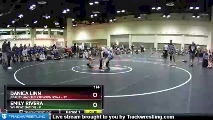 114 lbs Round 9 (10 Team) - Emily Rivera, Wildcat Nation vs Danica Linn ...