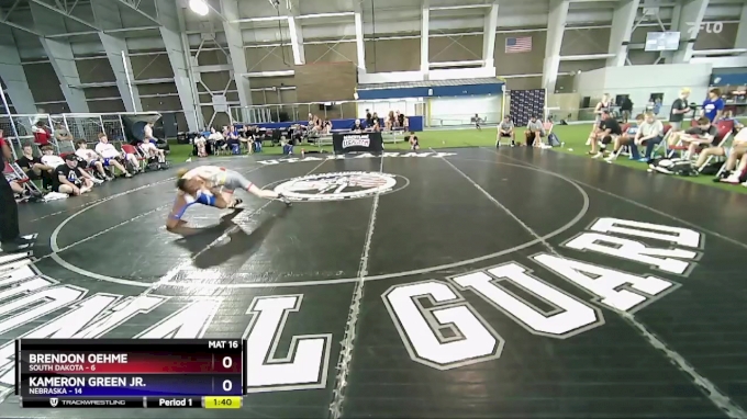 120 lbs Placement Matches (8 Team) - Brendon Oehme, South Dakota vs ...