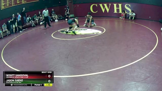 133 lbs Champ. Round 1 - Wyatt Sandoval, Vacaville Wrestling Club vs ...