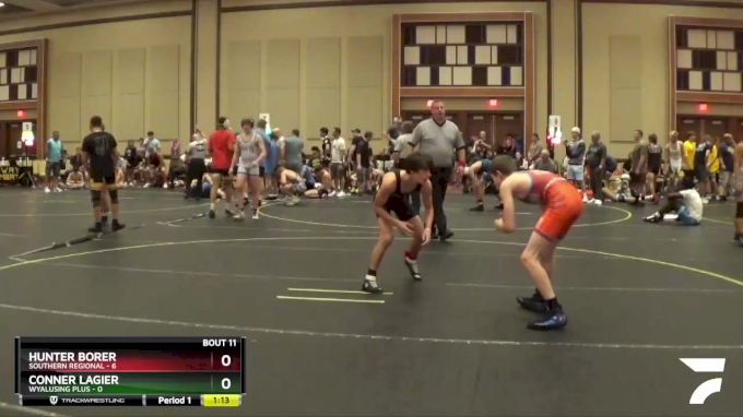 117 lbs Round 4 (6 Team) - Hunter Borer, Southern Regional vs Conner ...