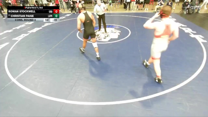 190 lbs Cons. Round 4 - Christian Paige, Unattached vs Rowan Stockwell ...
