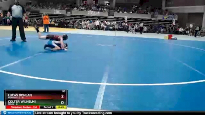 50 lbs Quarterfinals (8 Team) - Colter Wilhelmi, Foley vs Lucas Donlan ...