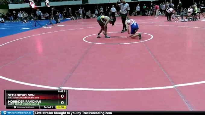 125 lbs 1st Place Match - Mohinder Ramdhan, Great Bridge Wrestling Club ...