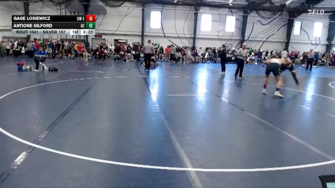 Silver 157 lbs Champ. Round 1 - Antione Gilford, Augustana (IL) vs Gage ...