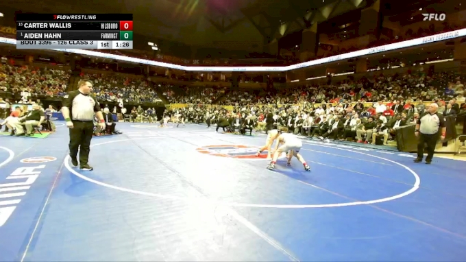 126 Class 3 lbs 1st Place Match - Aiden Hahn, Farmington vs Carter ...