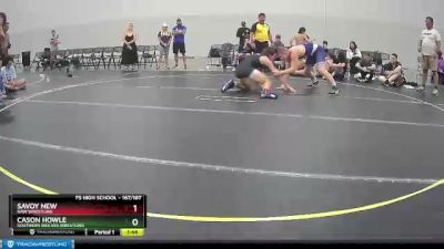 167/187 Round 4 - Cason Howle, Southern Wolves Wrestling vs Savoy New ...