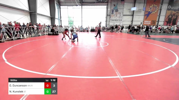 160 lbs Rr Rnd 3 - Ousmane Duncanson, 4M/Rideout Power vs Nick Kunstek ...