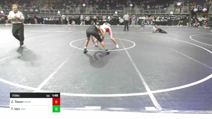 115 lbs Consi Of 8 #1 - Zayden Teson, Warrenton Wrestling Club vs Tyler ...
