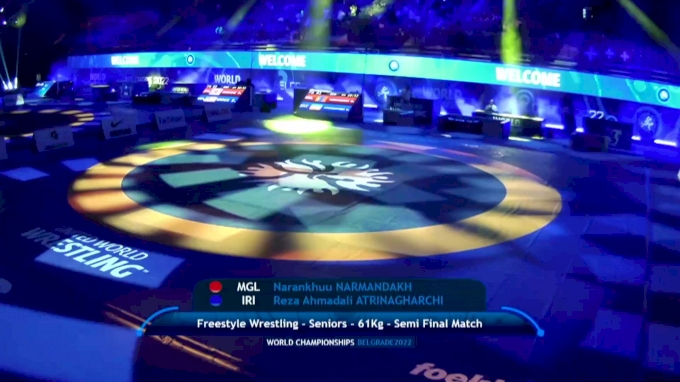 61 kg 1/2 Final - Narankhuu Narmandakh, Mongolia vs Reza Ahmadali ...