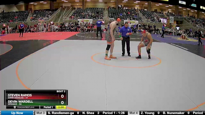 222 lbs Round 1 (4 Team) - Steven Ramos, David Douglas vs Devin Wardell ...