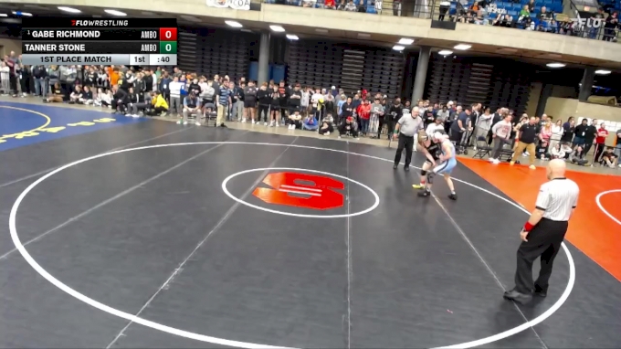 106 lbs 1st Place Match - Gabe Richmond, West Aurora vs Tanner Stone ...