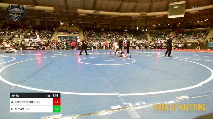 84 lbs Quarterfinal - Jack Stonebraker, Gladiator Wrestling Club vs ...